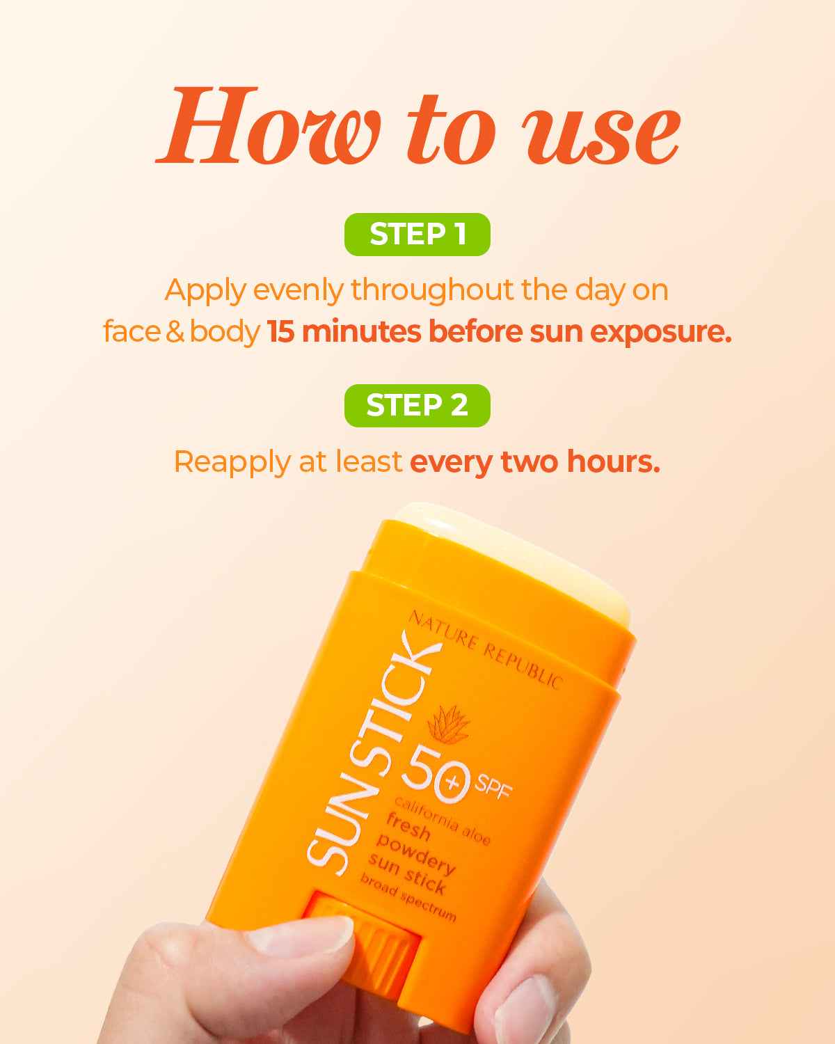 CALIFORNIA ALOE Fresh Powdery Sun Stick – NATURE REPUBLIC