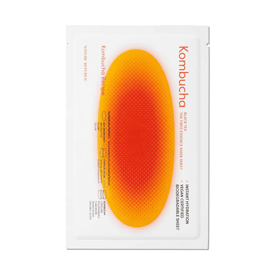 KOMBUCHA Black Tea The First Essence Mask Sheet – NATURE REPUBLIC