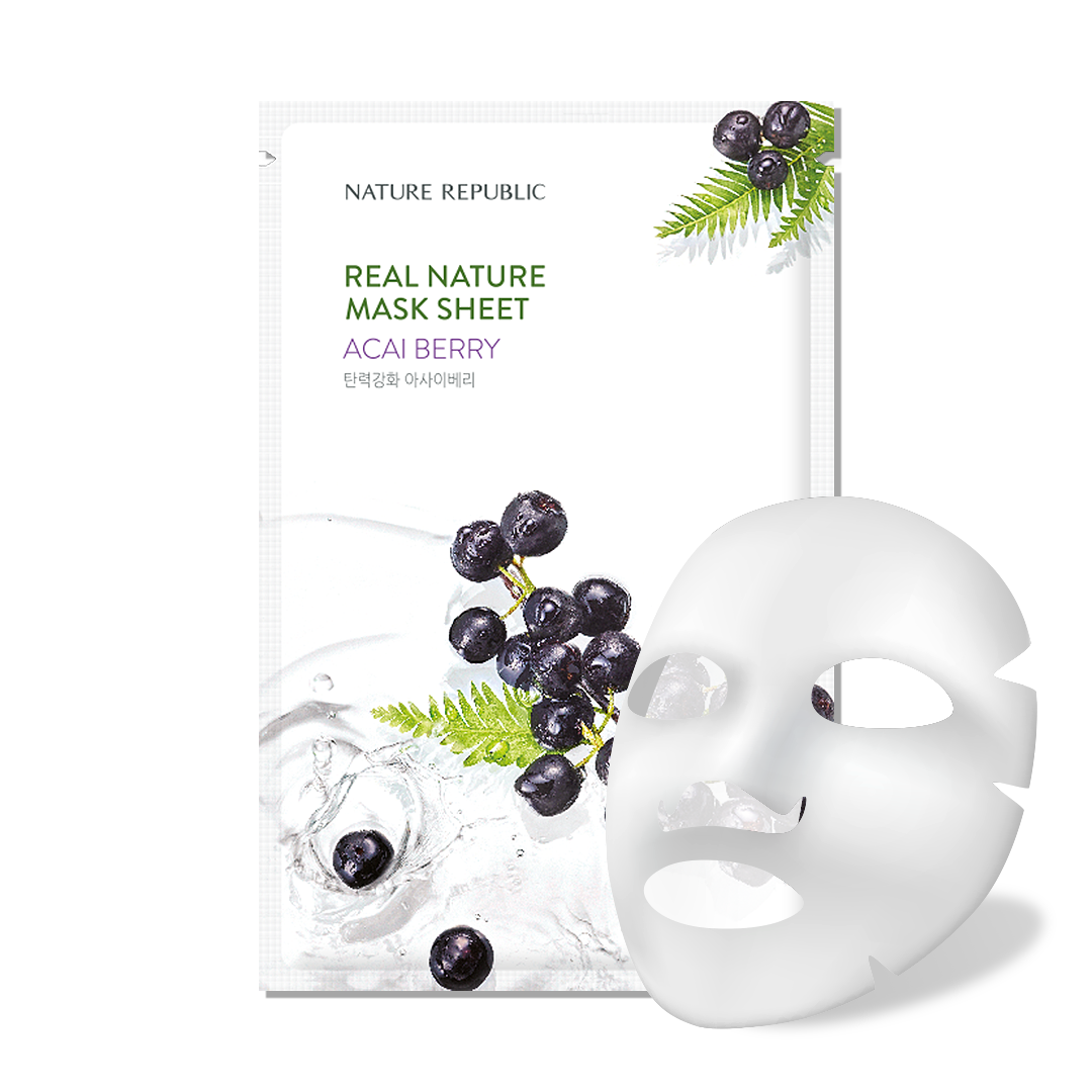 REAL NATURE Acai Berry Mask Sheet – NATURE REPUBLIC