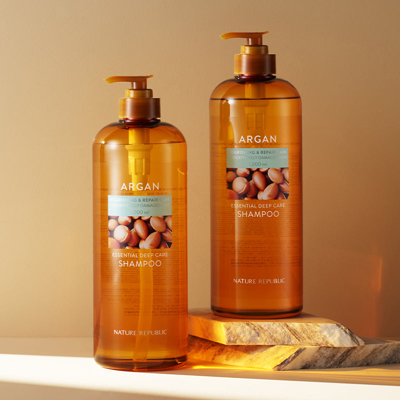 ARGAN ESSENTIAL Deep Care Shampoo – NATURE REPUBLIC