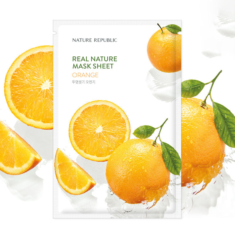 REAL NATURE Orange Mask Sheet – NATURE REPUBLIC